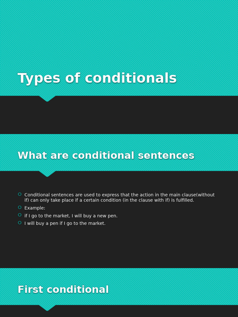Types of Conditionals | PDF