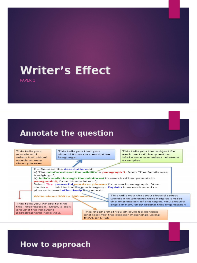 Writer’s Effect explanation | PDF | Metaphor | Word