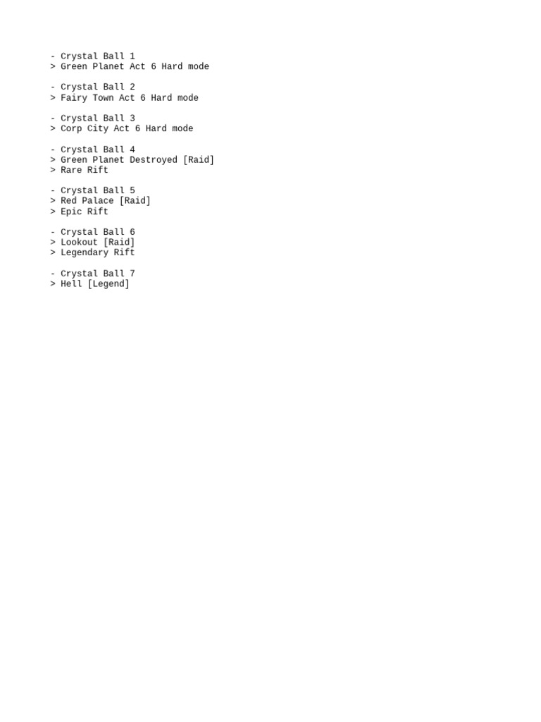 Crystal Ball Hard Mode Guides | PDF