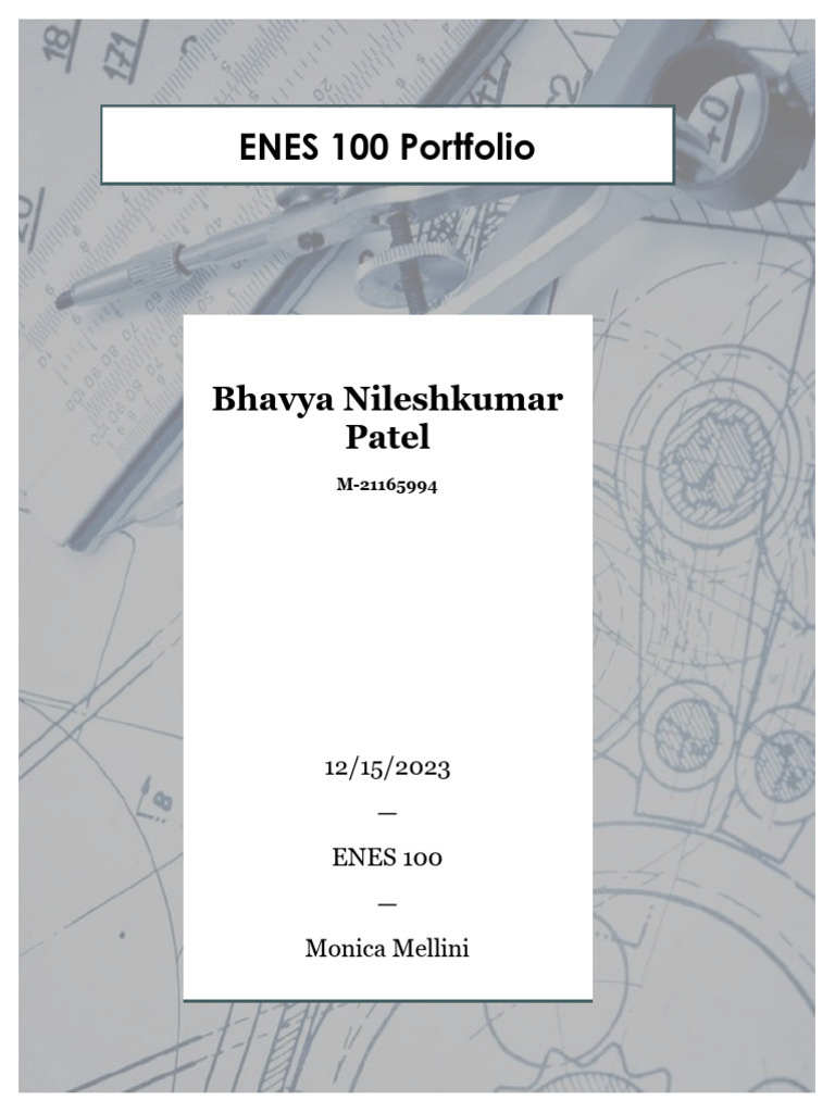 ENES 100 Engineering Portfolio Overview | PDF | Engineering | Sphere