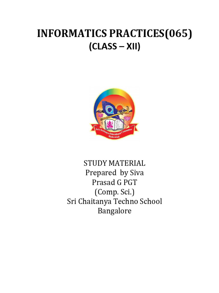 XII IP(065) Study Material _ 2023_24 | PDF | World Wide Web | Internet & Web