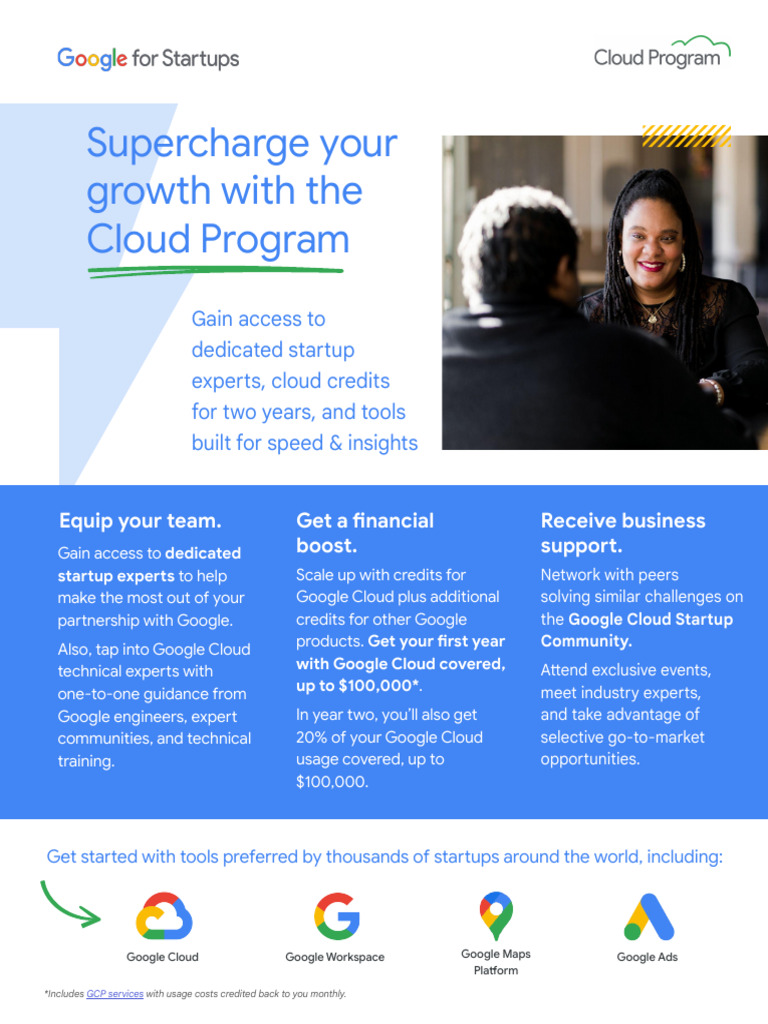 Google Cloud Startup Program Benefits | PDF | Cloud Computing | Startup ...