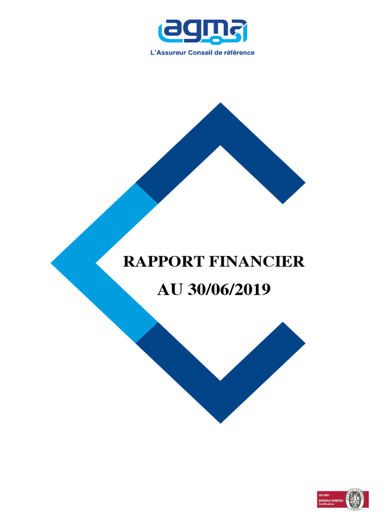 Rapport Financier AGMA 2019 | PDF | Assurance | Réassurance