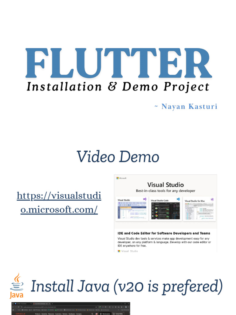 Flutter Demonstration | PDF