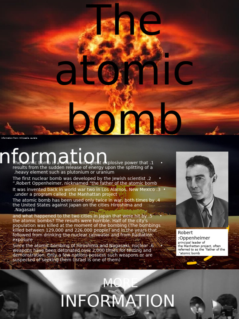 The Atomic Bomb: History and Impact | PDF | Nuclear Weapons | Manhattan ...