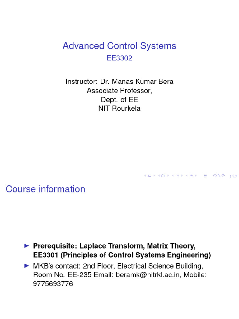 1 | PDF | Control Theory | System