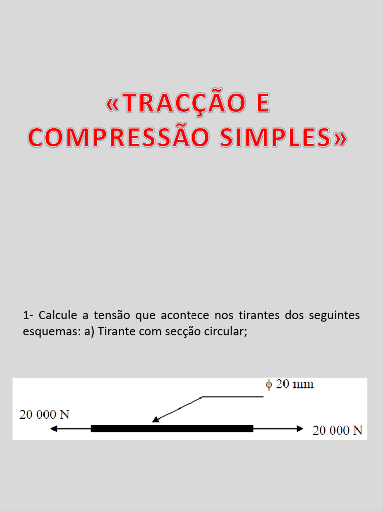Cálculos de Tensão e Alongamento em Tirantes | PDF