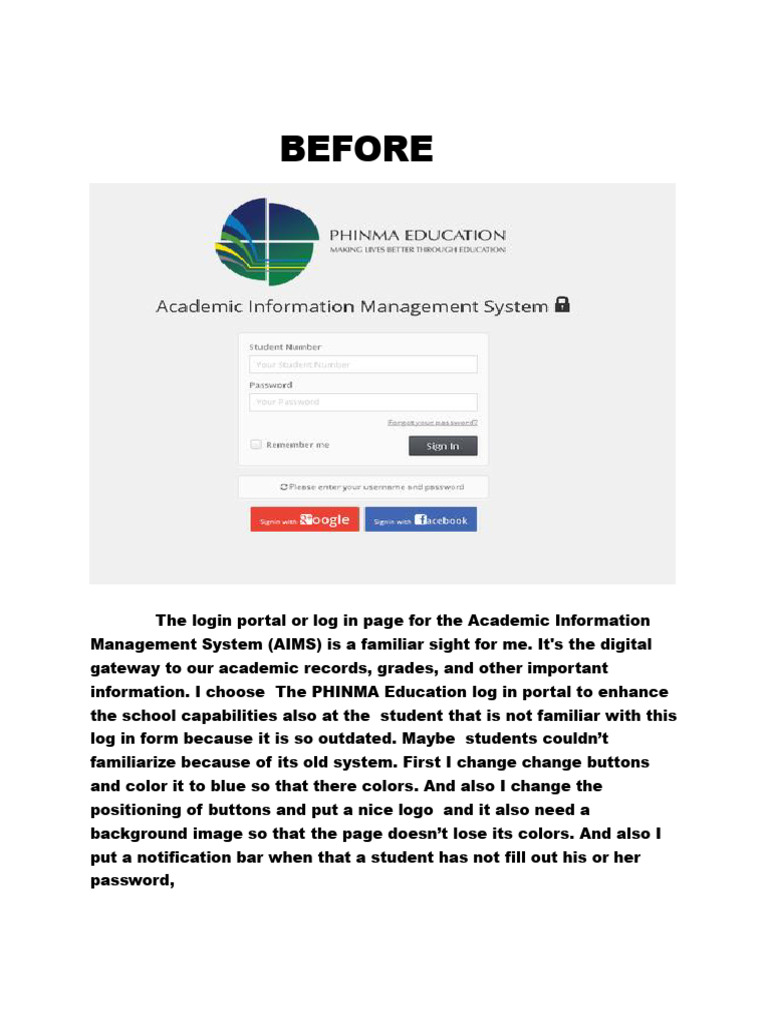 Before and After | PDF