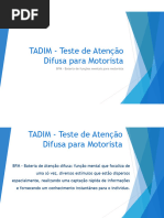 Testes de Atenção Difusa: TADIM e TEDIF | PDF | Psicologia | Tempo