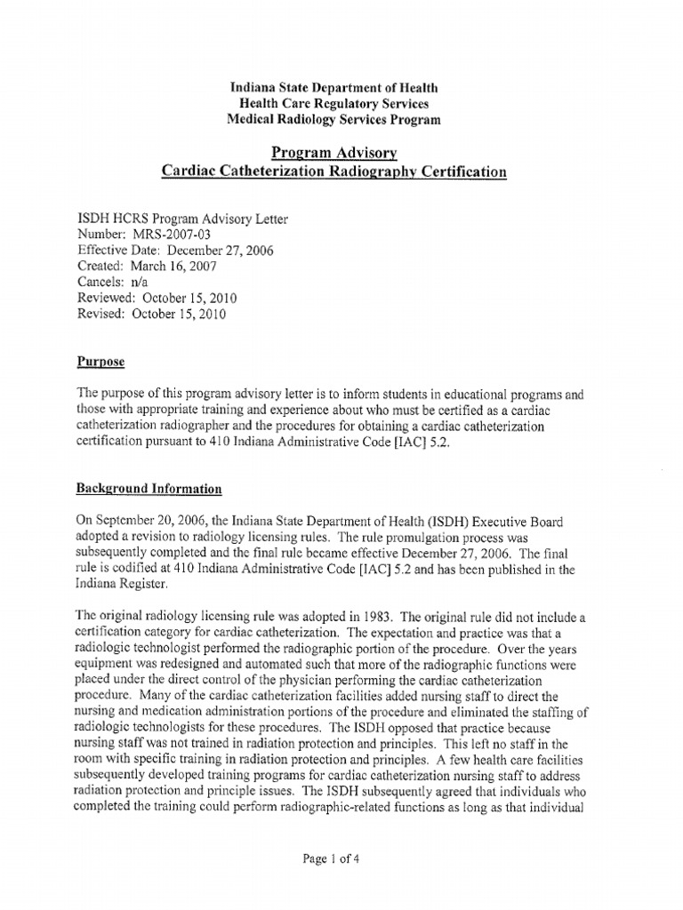 Program Advisory C CRC | PDF