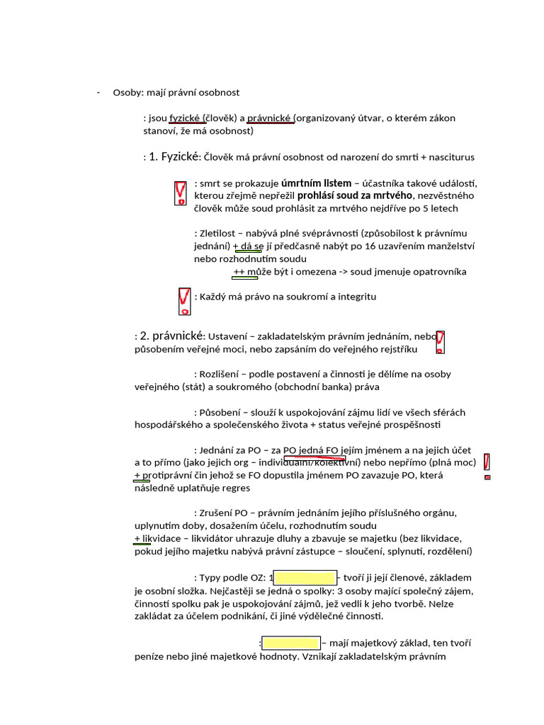 Obcanske Pravo Hmotne A Pravo Rodinne | PDF