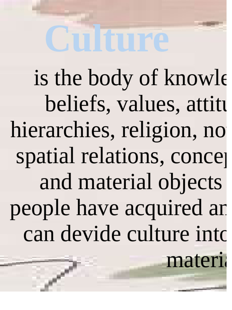 Understanding Culture: Key Concepts | PDF