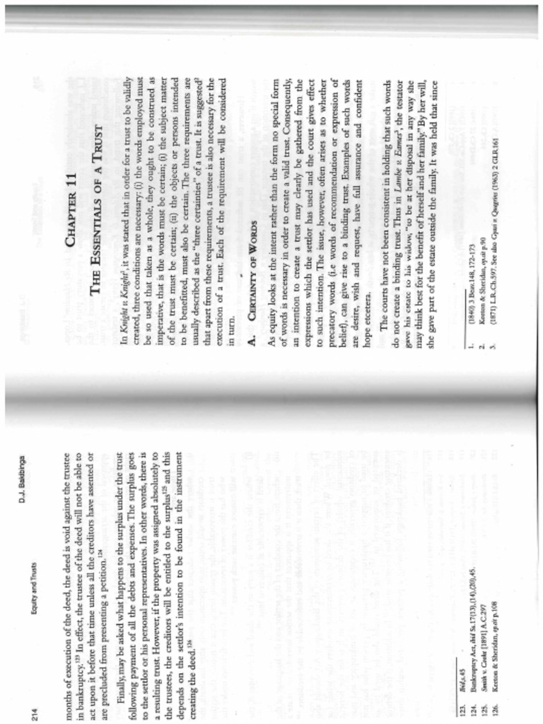 Essentials of A Trust | PDF