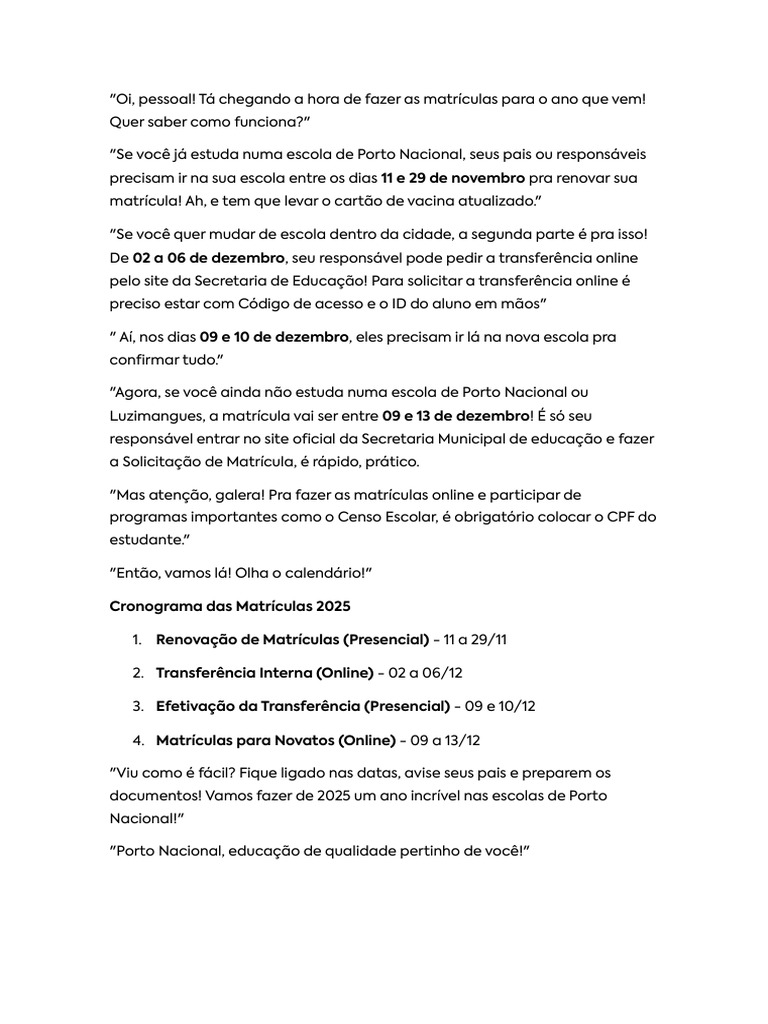 Roteiro Adaptado para Atores Infantis - REDUZIDO 002 | PDF