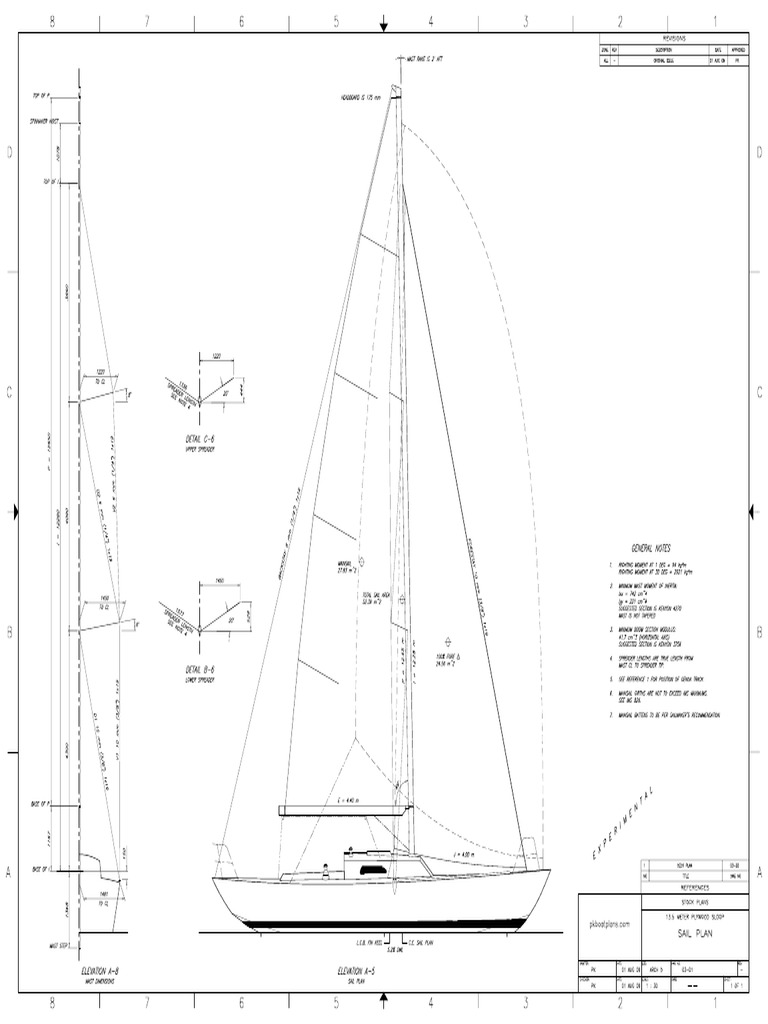 03-D 1 Sail Plan | PDF