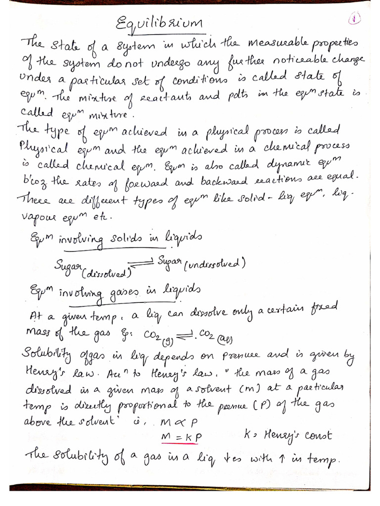 Equilibrium Notes | PDF