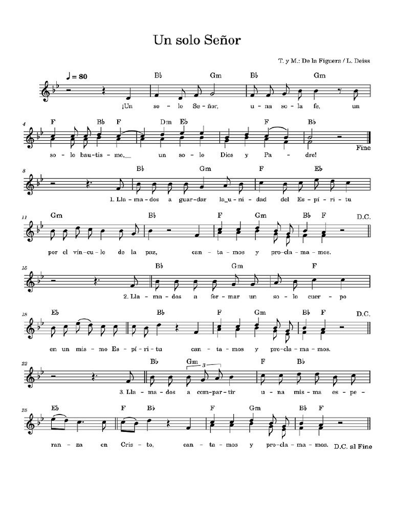 Un solo Señor_Lucien Deiss | PDF