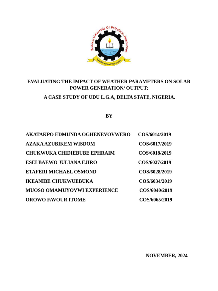 Group 2 (Project) | PDF | Solar Power | Photovoltaics