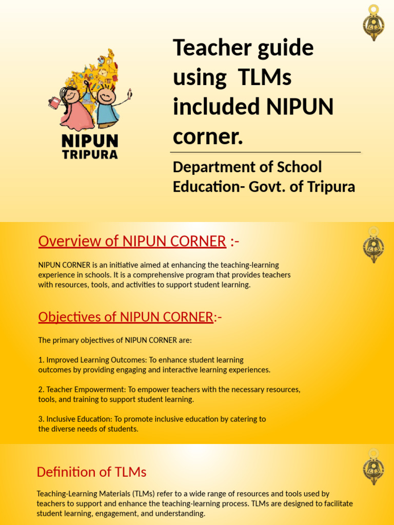 Teacher's Guide to NIPUN Corner | PDF