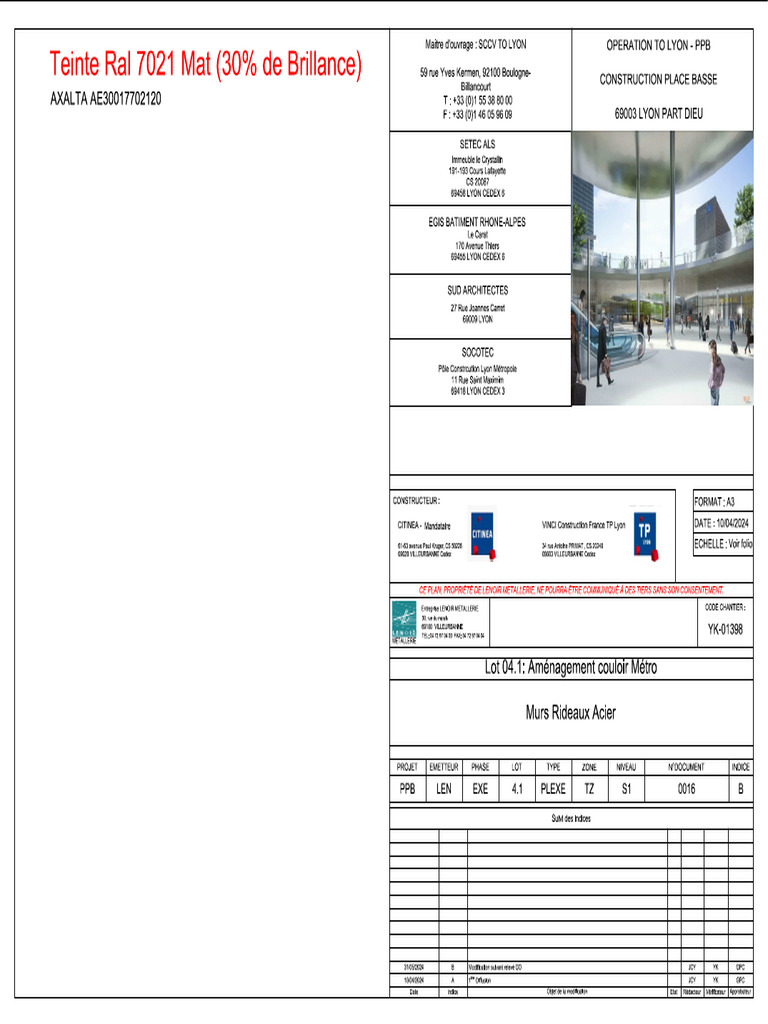 PPB Len Exe 4.1 Plexe TZ s1 0016 B - Mur Rideau Feu | PDF