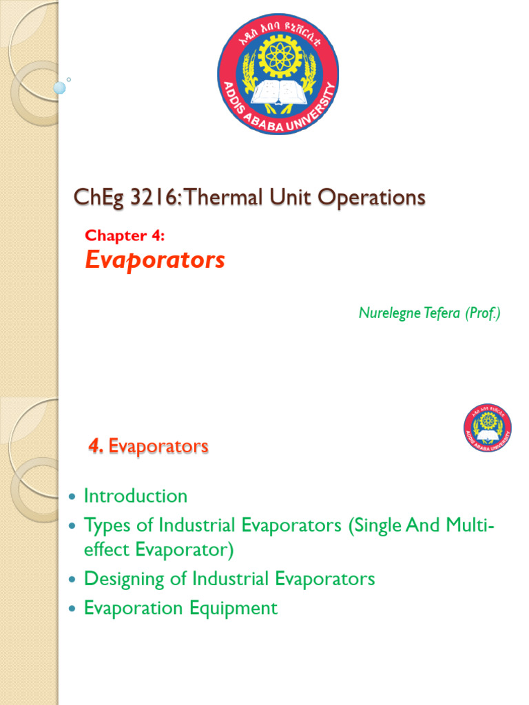 Chapter 4-Evaporators | PDF | Heat Transfer | Liquids