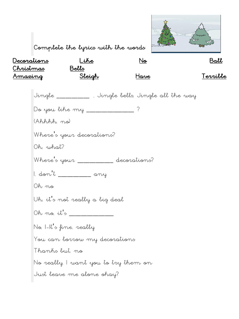 Complete Lyrics Christmas Song | PDF