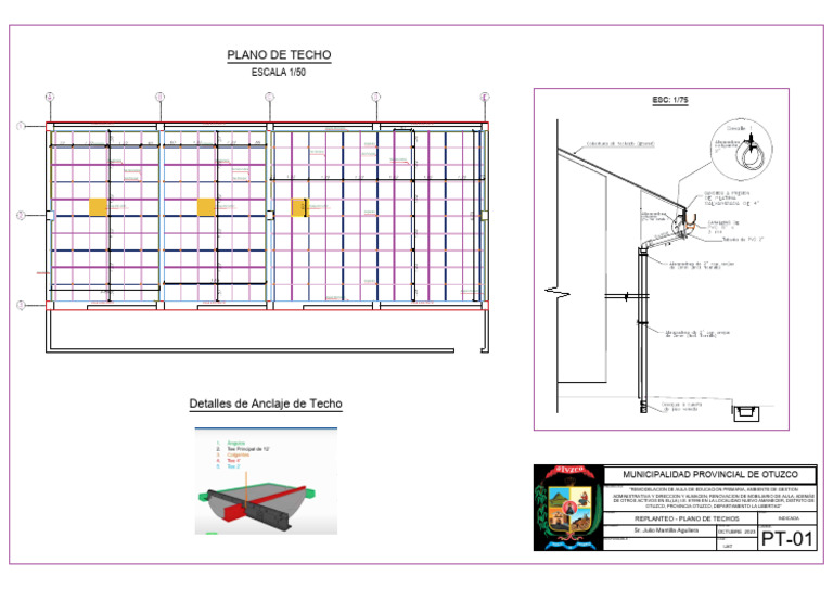 AULAS REPLANTEO-PLANO DE TECHOS | PDF