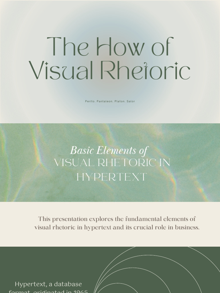 The How of Visual Rhetoric Perito Pantaleon Platon Salorpdf | PDF ...