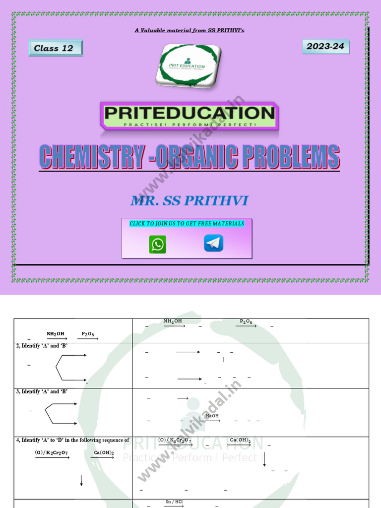 Organic Chemistry Flowchart Guide | PDF | Amine | Ethylene