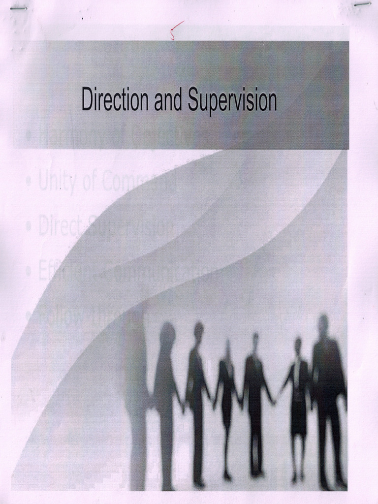 05 - Direction and Supervision | PDF