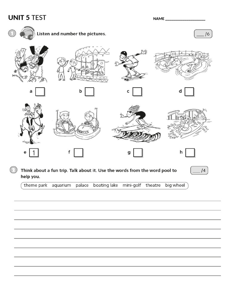 Unit 5 Test 6º | PDF
