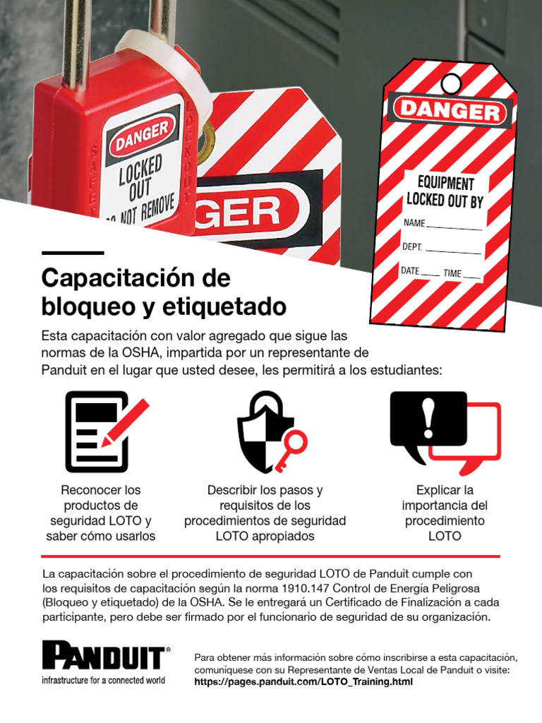 Panduit LOTO Training Flyer - Web Version | PDF