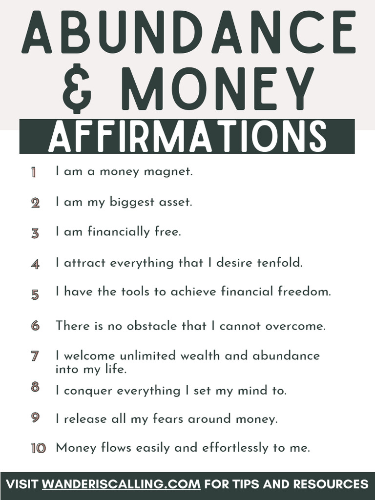Freebie Manifest Money | PDF