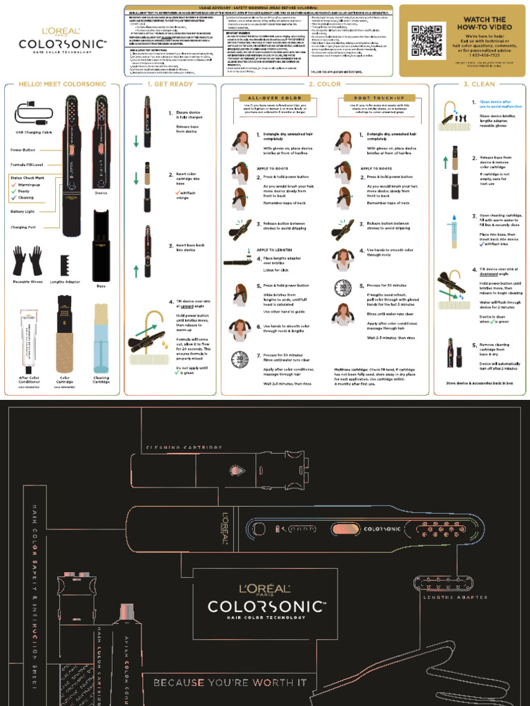 Colorsonic Instruction Sheet | PDF