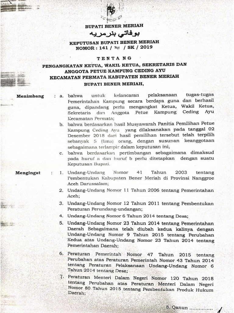 Sk Petue Kampung Ceding Ayu | PDF