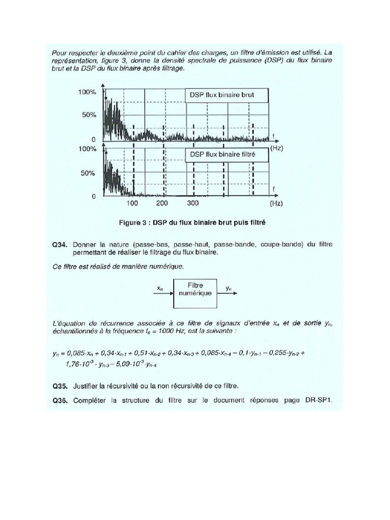 Filtre Numérique 2018 | PDF