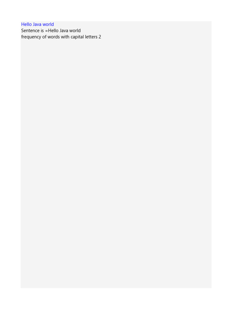 Java World: Word Frequency Analysis | PDF