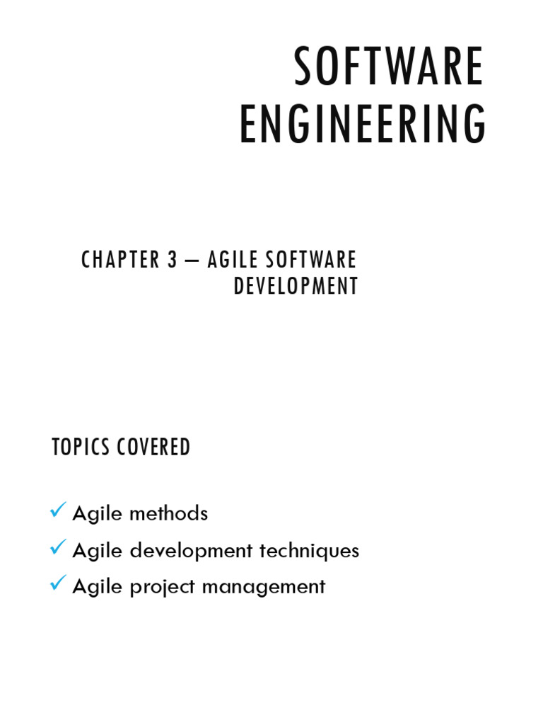 03 - Ch3 Agile Software Development | PDF | Scrum (Software Development) | Agile Software ...