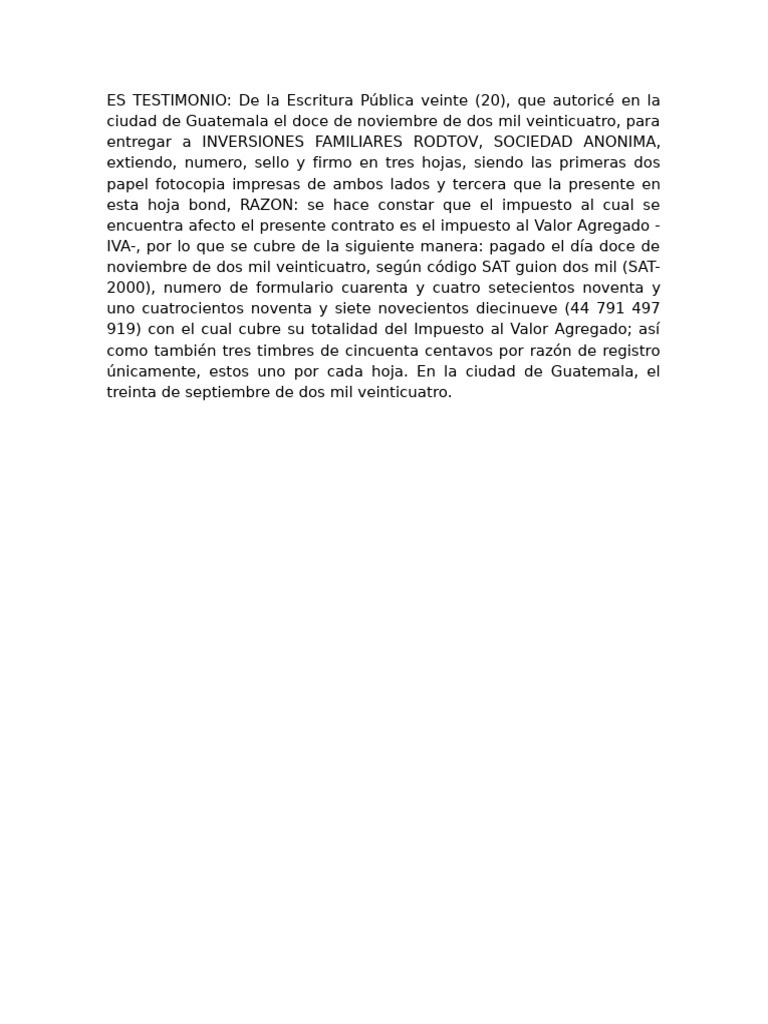 testimonio | PDF