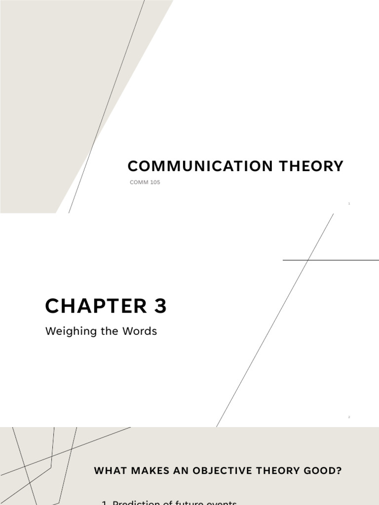 Communication Theory PPT Chapter 3 | PDF