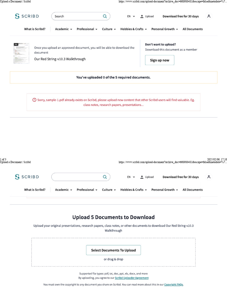 Scribd Document Upload Guide | PDF