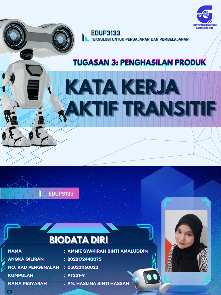 White Blue Modern Technology Pitch Deck Presentation (Poster (Landscape ...