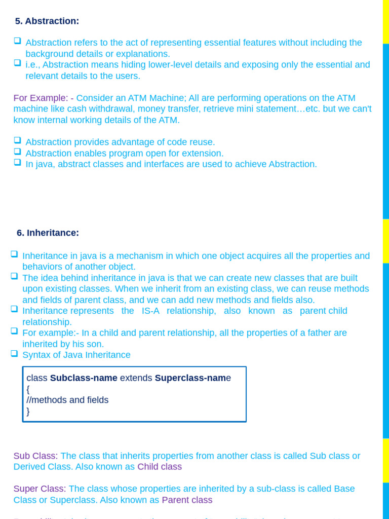 Java Abstraction and Inheritance Explained | PDF | Inheritance (Object Oriented Programming ...