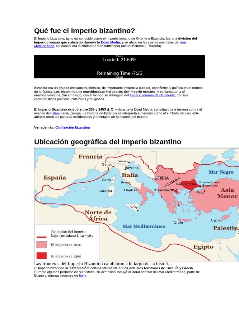 Resumen del Imperio Bizantino | PDF | imperio Bizantino | imperio Romano
