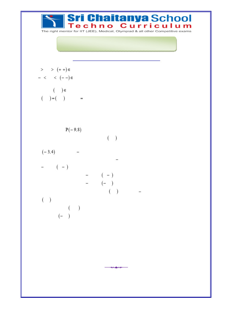 Work Sheet-4. Co-Ordinate Geometry_solutions | PDF