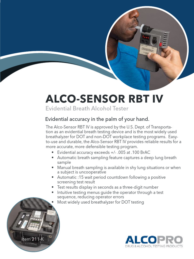 Alco Sensor IV Calibration | PDF