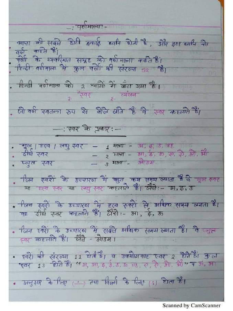 Hindi full notes | PDF
