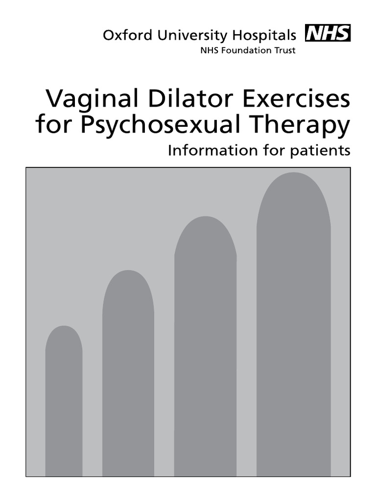 20. Vaginal Dilator Exercises for Psychosexual Therapy (Article) Author ...