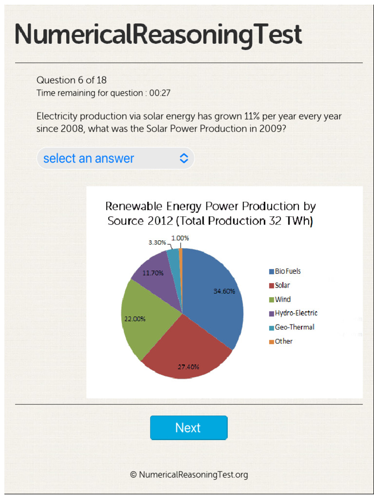 Numerical Test 2 Numerical Reasoning Test | PDF
