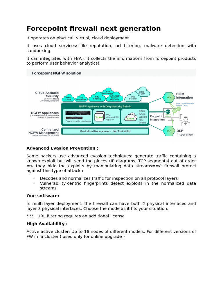 Forcepoint Firewall Next Generation (1) | PDF | Firewall (Computing ...